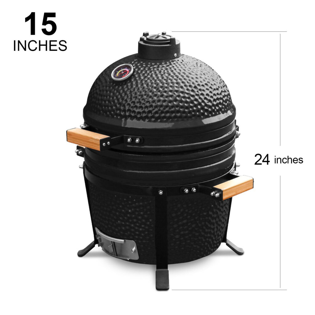 Table Top Mini Max 15 inch Ceramic Kamado BBQ Grill Factory - Ceramic ...